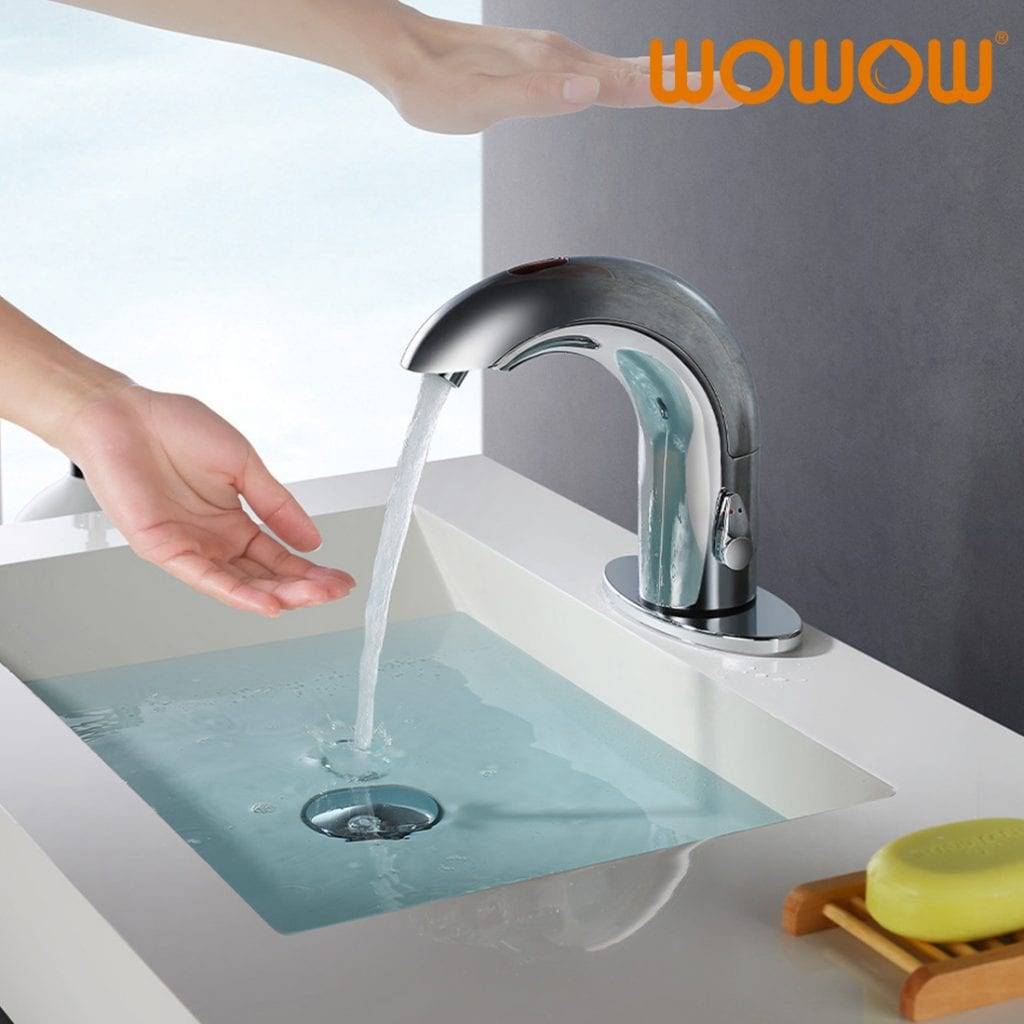 Automatic Dual Sensor Basin Mixer Faucet Chrome