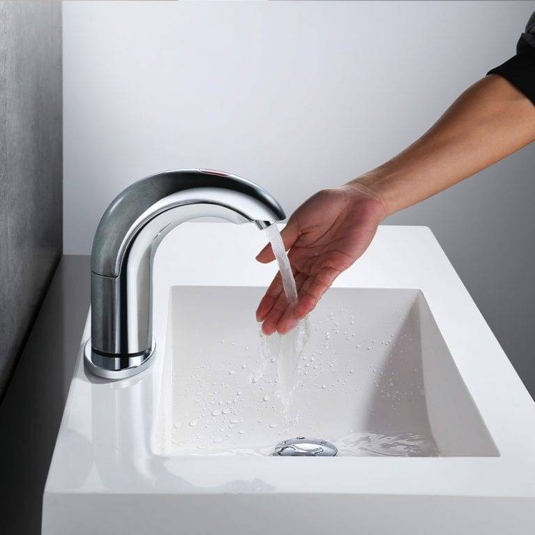 Automatic Dual Sensor Basin Mixer Faucet Chrome