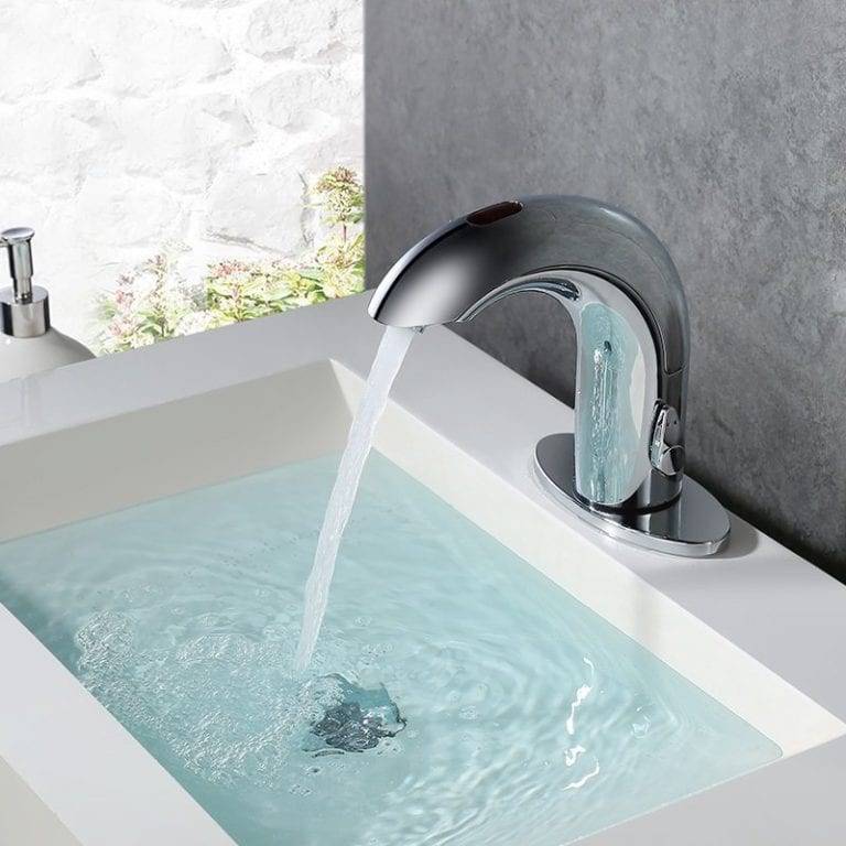 Automatic Dual Sensor Basin Mixer Faucet Chrome
