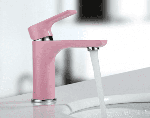 WOWOW Pink Bathroom Sink Faucet