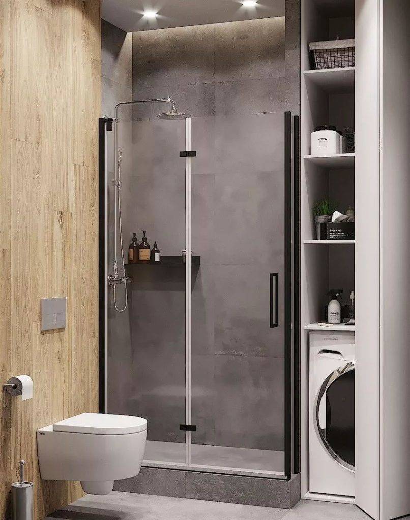 How To Put The Washing Machine In The Bathroom Of 5 Square Meters? 35 ...