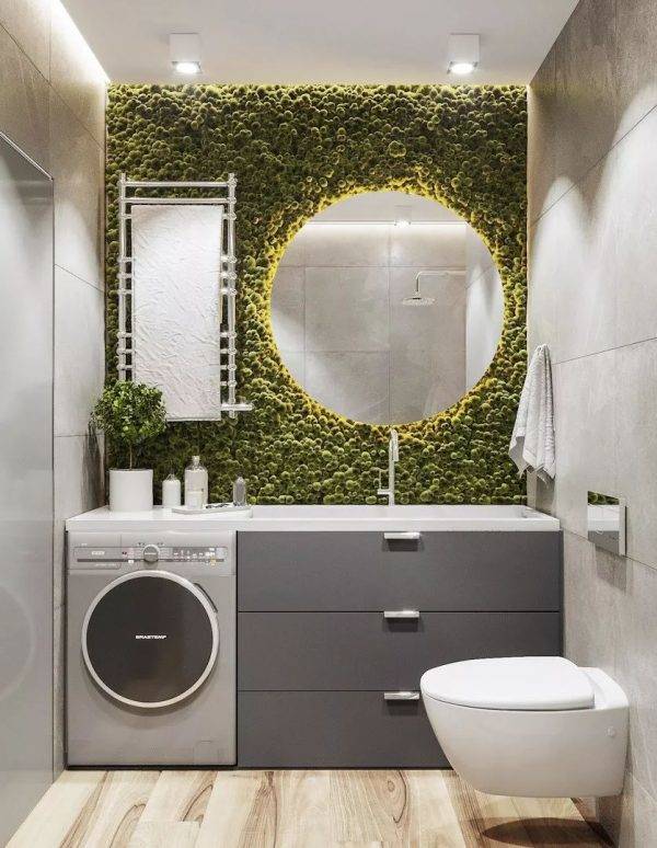 How To Put The Washing Machine In The Bathroom Of 5 Square Meters? 35 ...