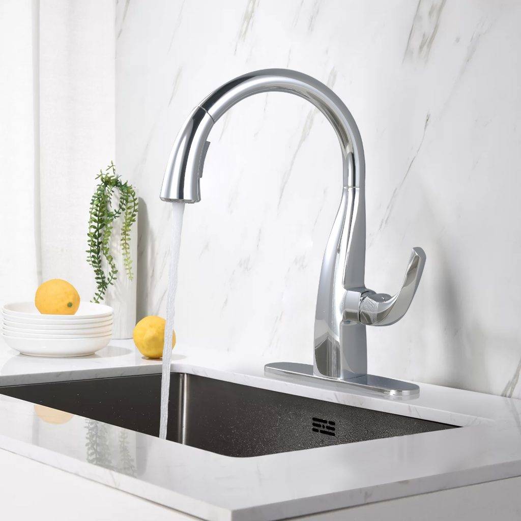 Gooseneck Kitchen Faucet Chrome