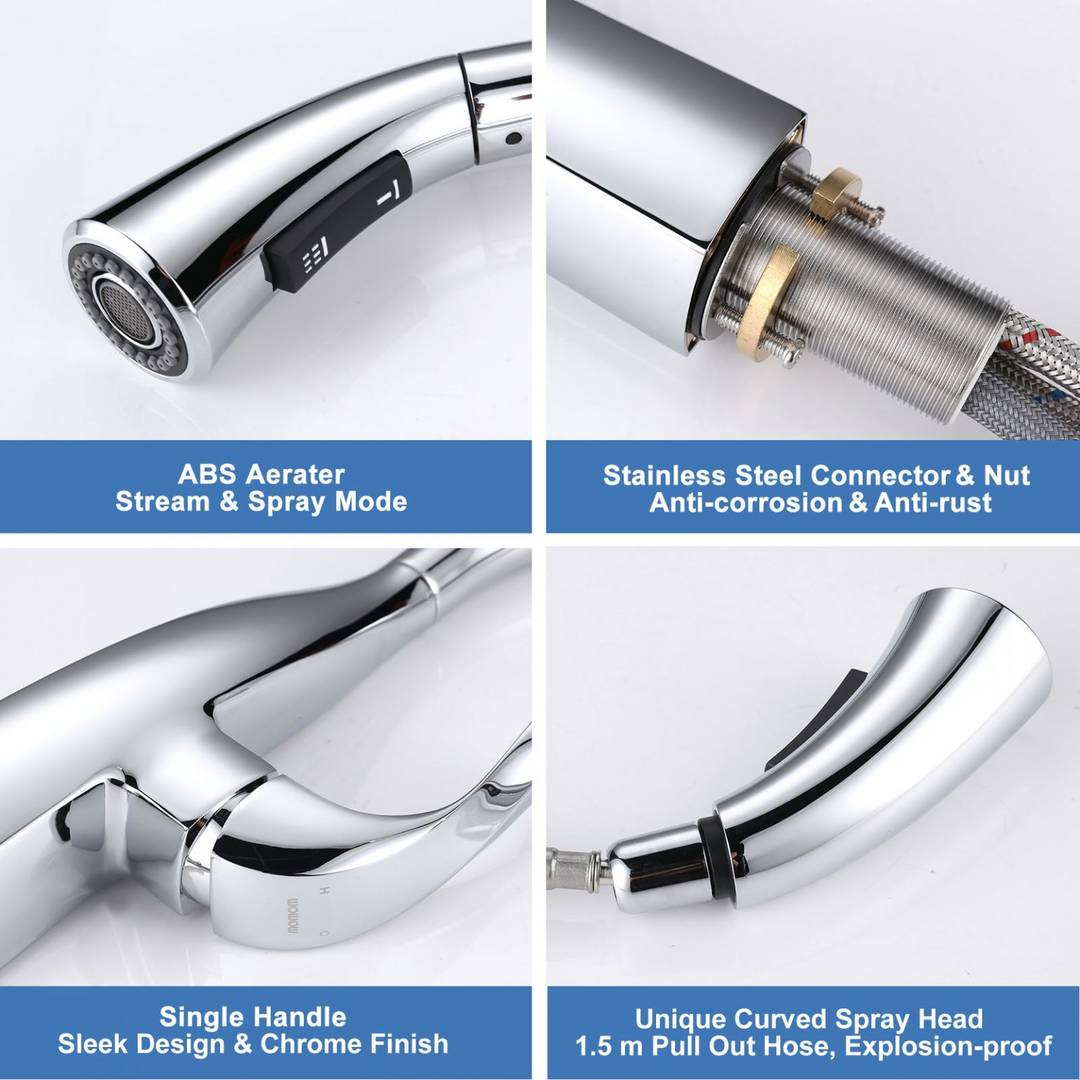 Gooseneck Kitchen Faucet Chrome