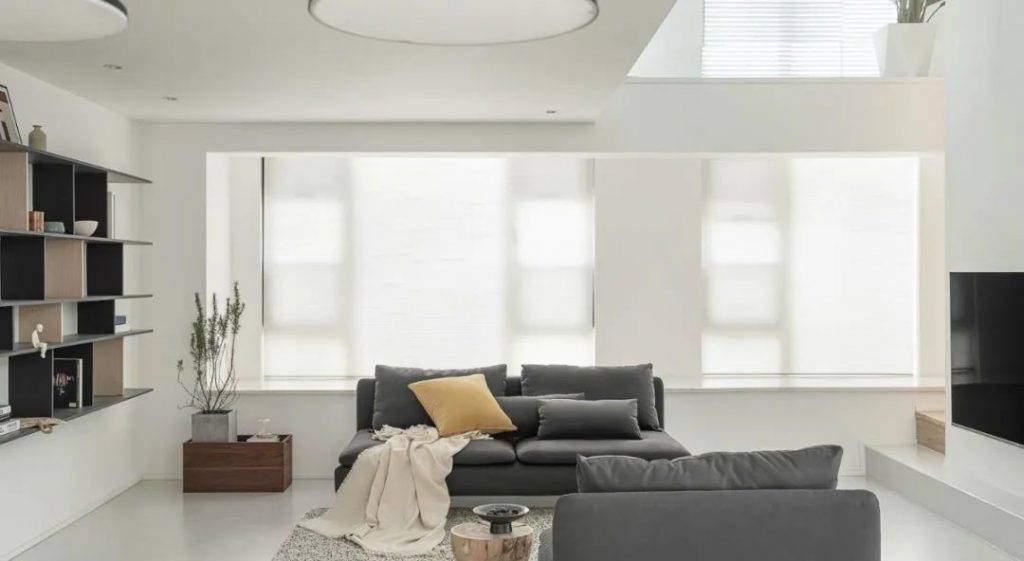 minimal, white, airy, light, loft,